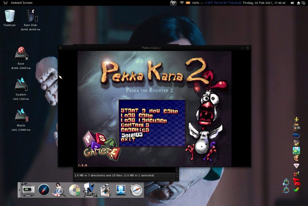 Pekka Kana 2 platformer first-look on MorphOS - Amitopia
