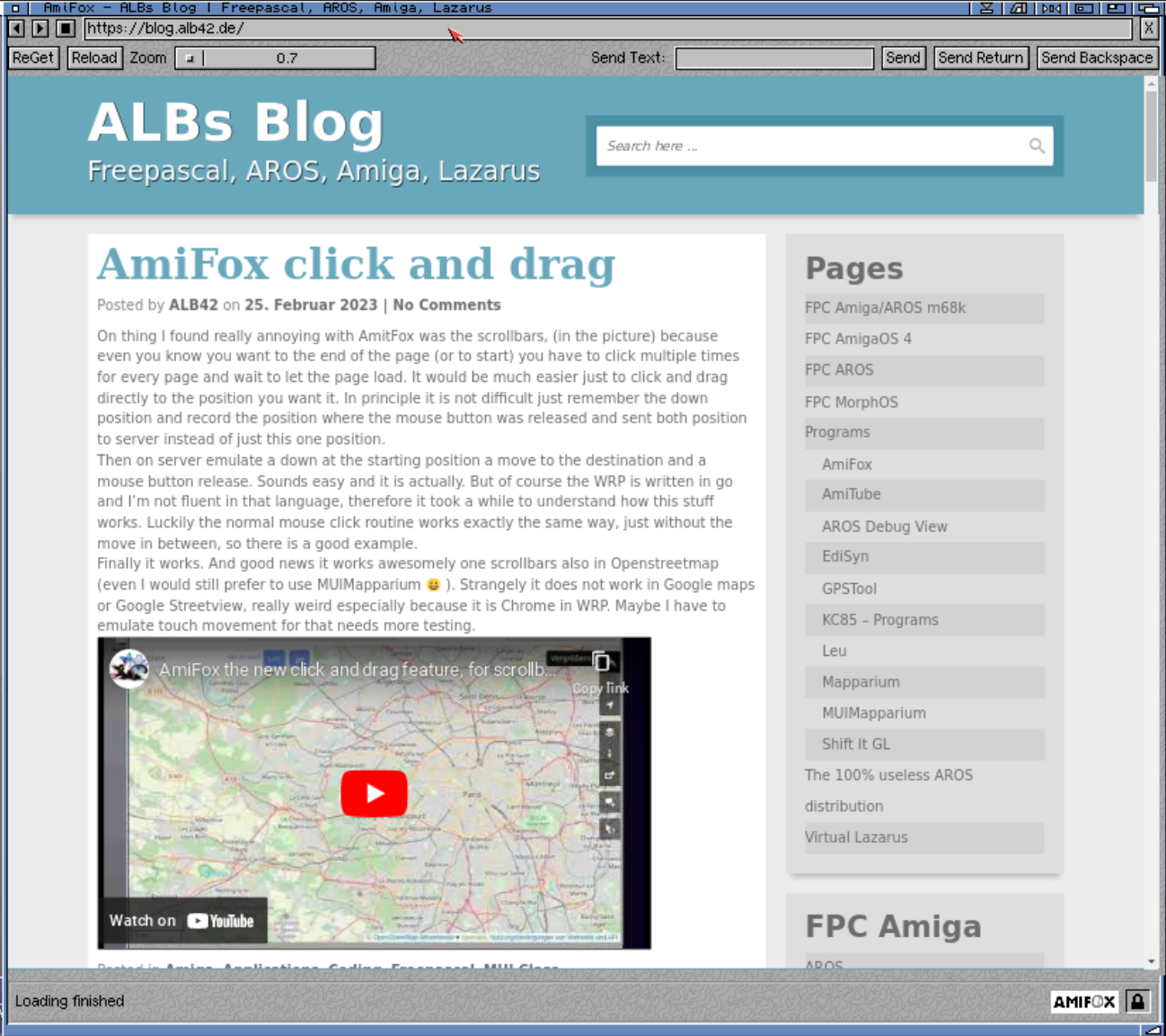 AmiFox 0.3 with Mouse Wheel Support and More - Amitopia